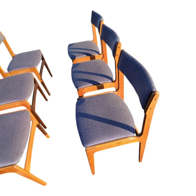 1950s Mid-Century Danish Teak Dining Table Chairs – Scandinavian Modern ...