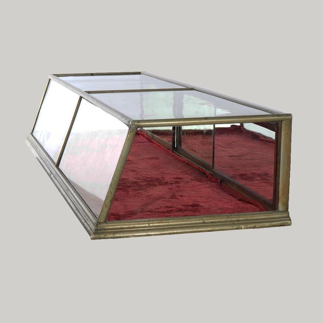 Antique Nickel Plated Country Store Counter Top Display Case by FH ...