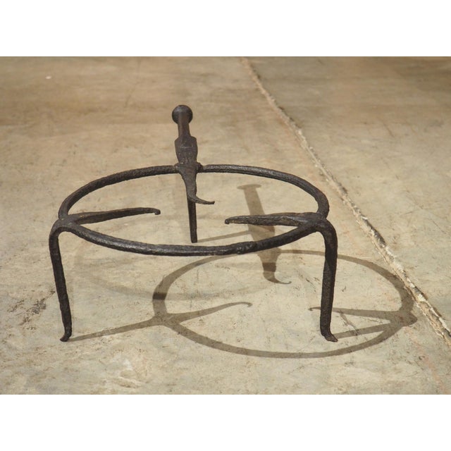 18th Century Hand Forged Iron Cooking Trivet | Chairish