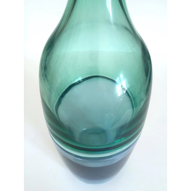 Vintage Mid Century Modern Venini Incalmo Two Tone Large Hand Blown ...