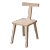 Parlor "T Back" Chair in White Bleach | Chairish