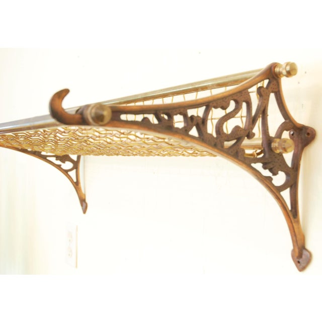 Vintage Pullman Railroad Brass Luggage Rack | Chairish