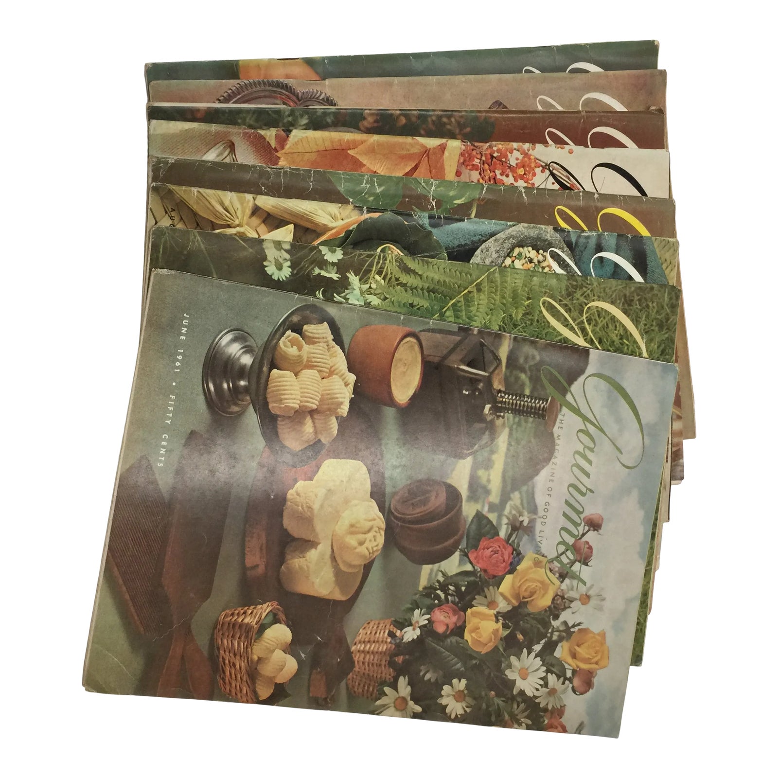 1961 Vintage Gourmet Magazines - Set of 8 | Chairish