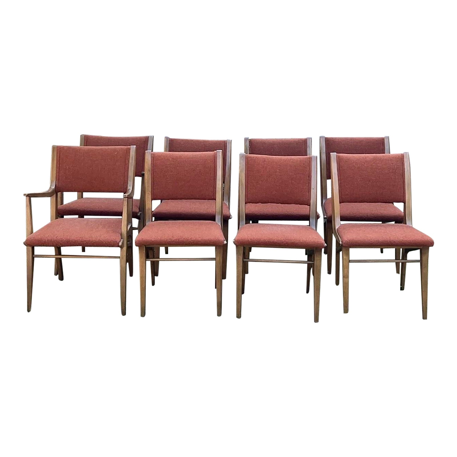 Set of 8 Mid-Century Modern Drexel “Profile” Dining Chairs by John Van ...
