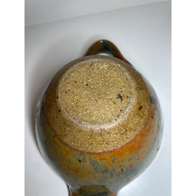 1980s Vintage Michael Cohen Drip Glaze Studio Pottery Batter Bowl With ...