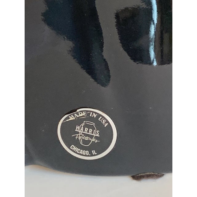 1960s Harris Black Horse Head Bust Pottery | Chairish