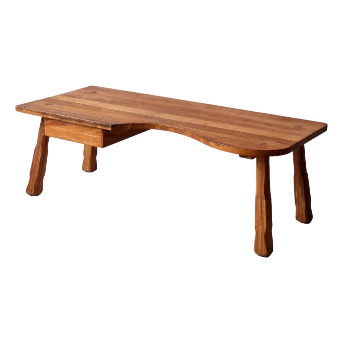 Mid-Century Ranch Oak Coffee Table | Chairish