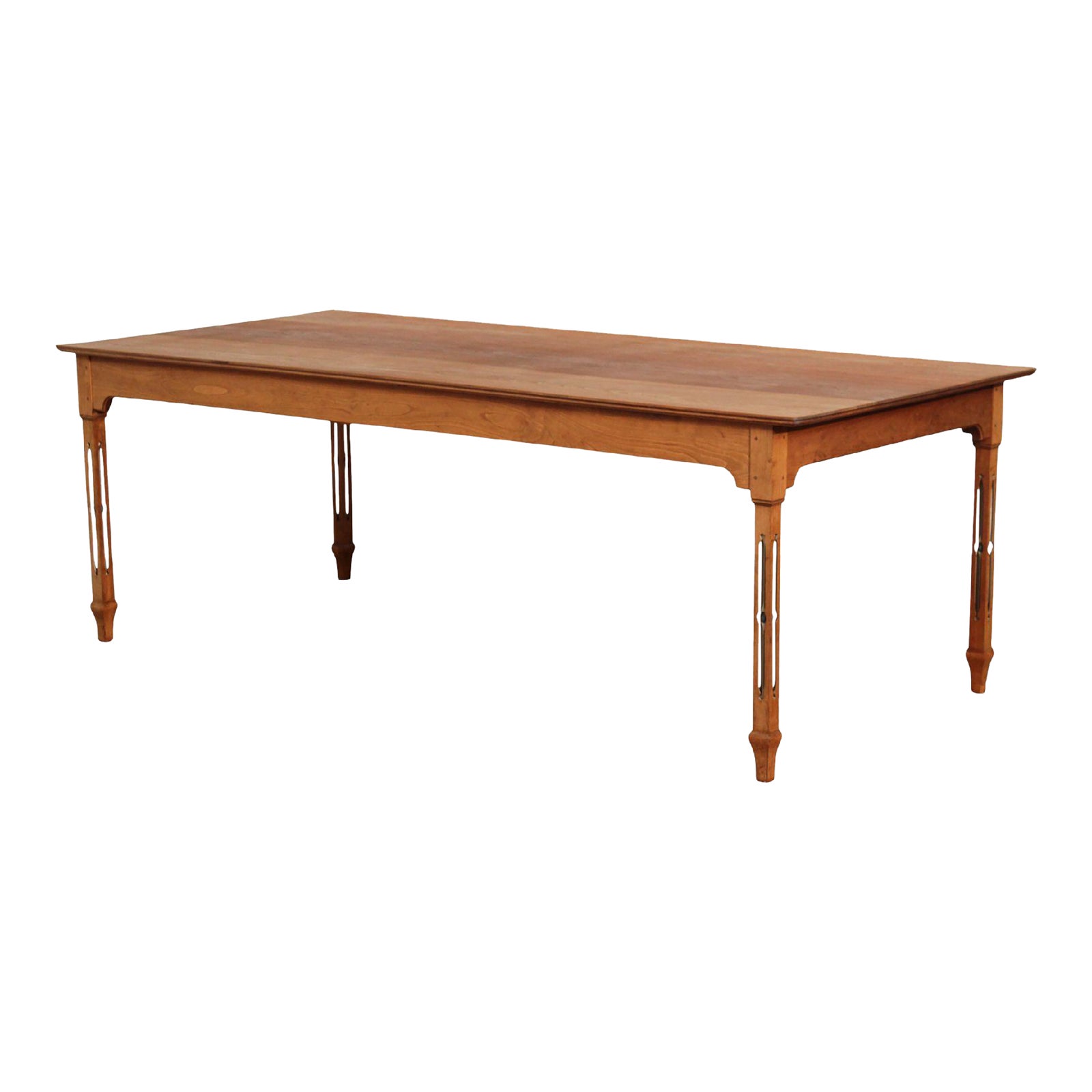 Peter Kramer Bench Made Cherry Dining Table | Chairish
