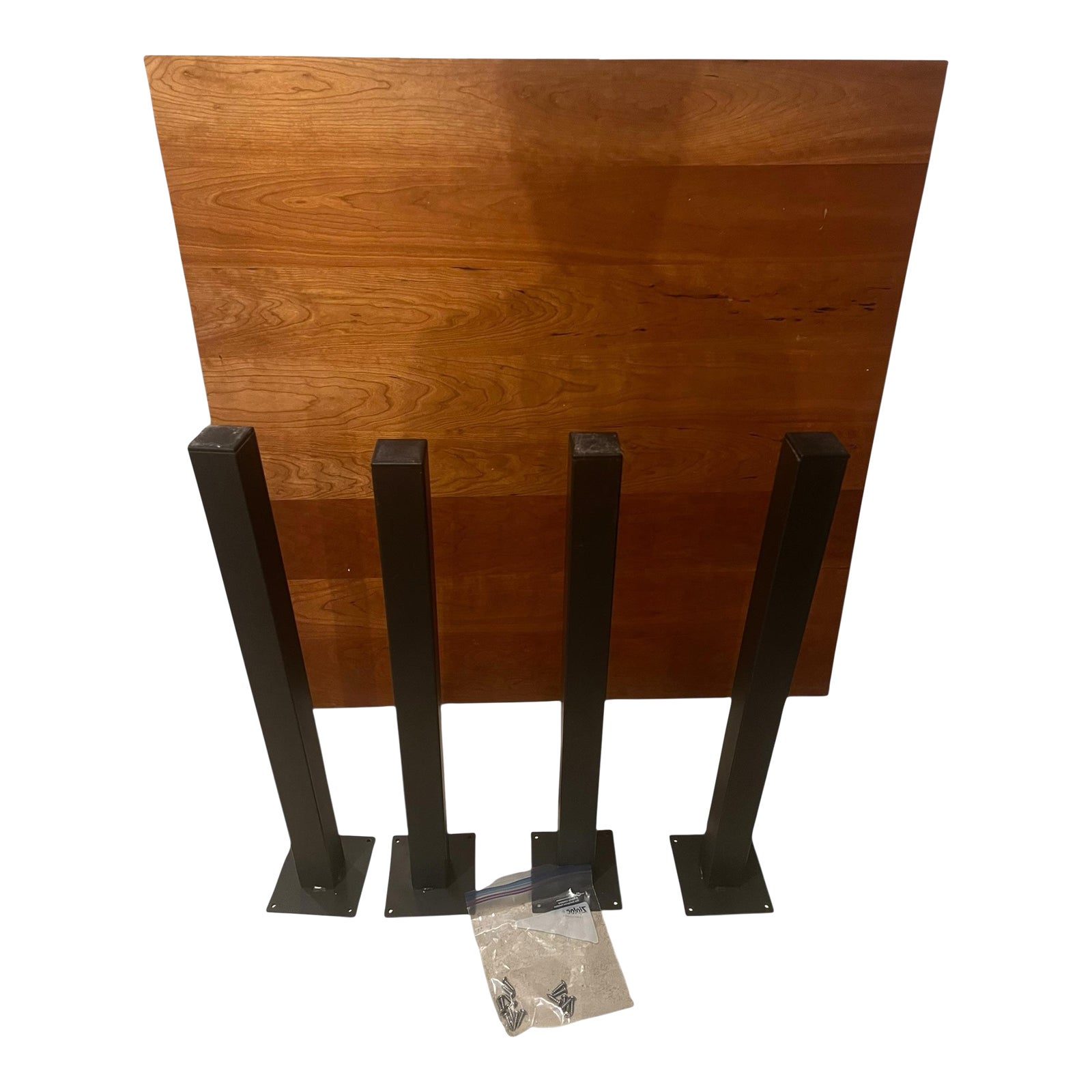 Room & Board Parsons Leg Square Dining Table – Cherry Wood & Black ...