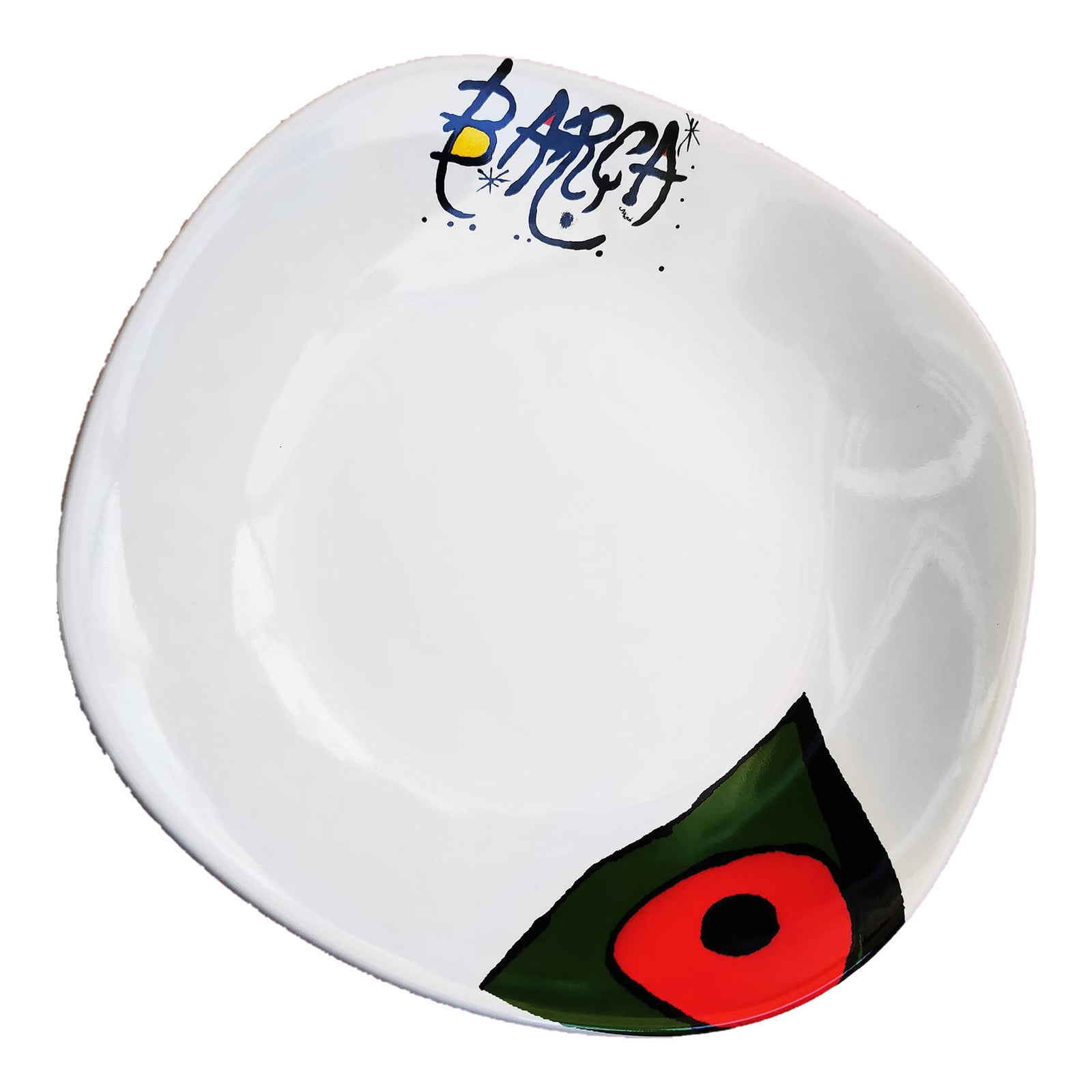 Joan Miro Barcelona Fc Barca Ceramic Serving Plate Dining Plate Art ...