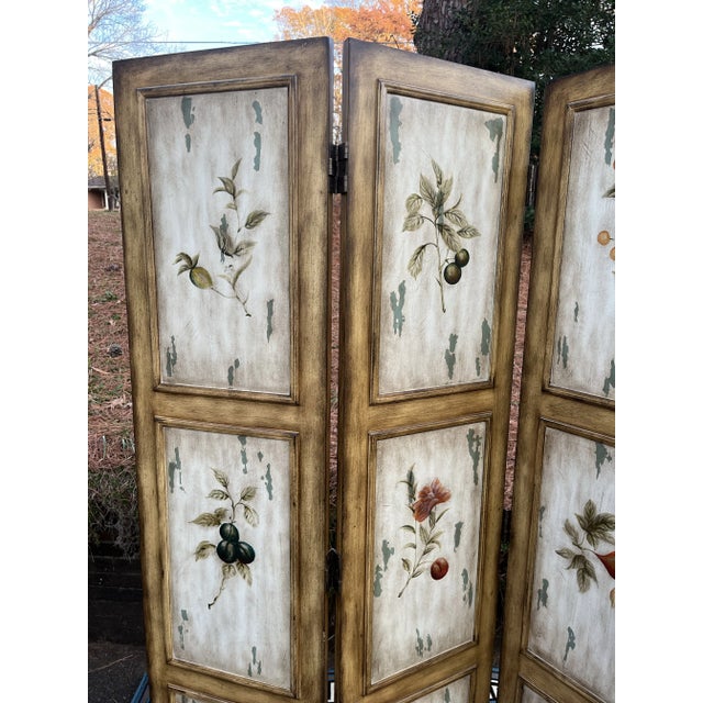 Late 20th Century Italian Florentine Style Hand Painted Solid Wood ...