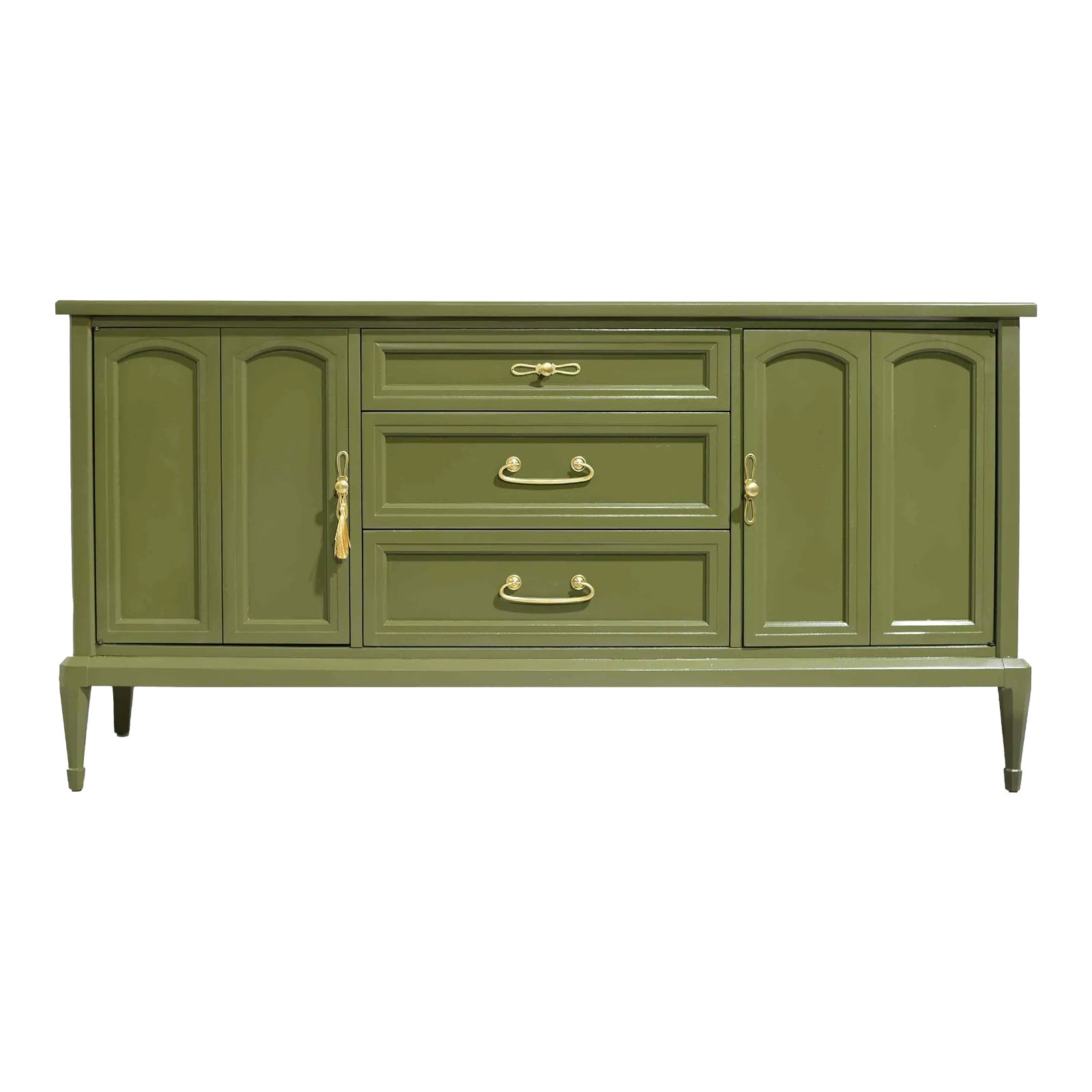 Mid Century Transitional Sideboard Dresser by White Furniture in Green ...