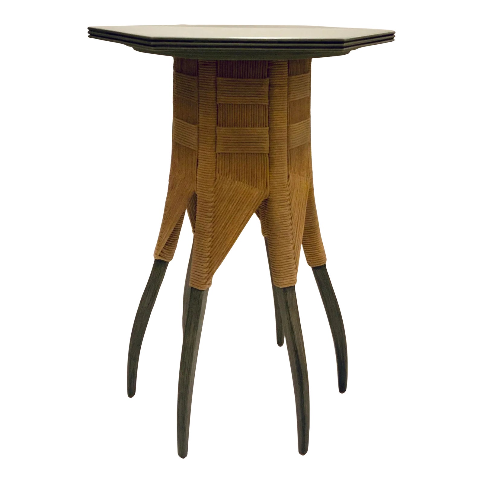 Bill Soffield for Baker Organic Modern Hex Side Table | Chairish