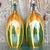 Vintage Boho Glazed Ceramic Flame Lamps - a Pair | Chairish