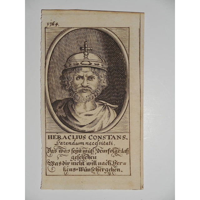 Antique Engraving Kings/Rulers C.1600 | Chairish