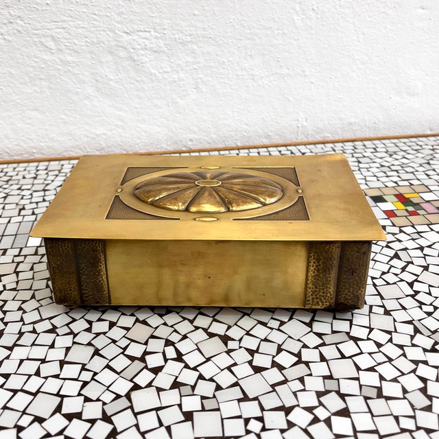 Art Deco Brass Wmf Cigar Box, Germany, 1920s. | Chairish
