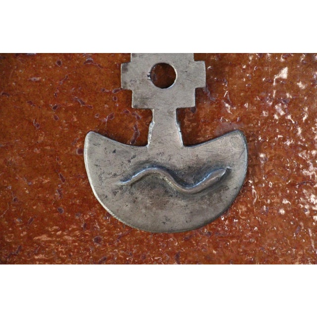 Antique 19th Century Silver Inca Tumi Ceremonial Knife With Figural ...