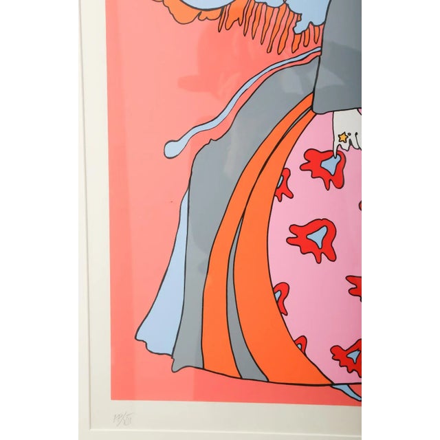 1978 Peter Max 'Angel' Pop Art Silkscreen, Framed | Chairish