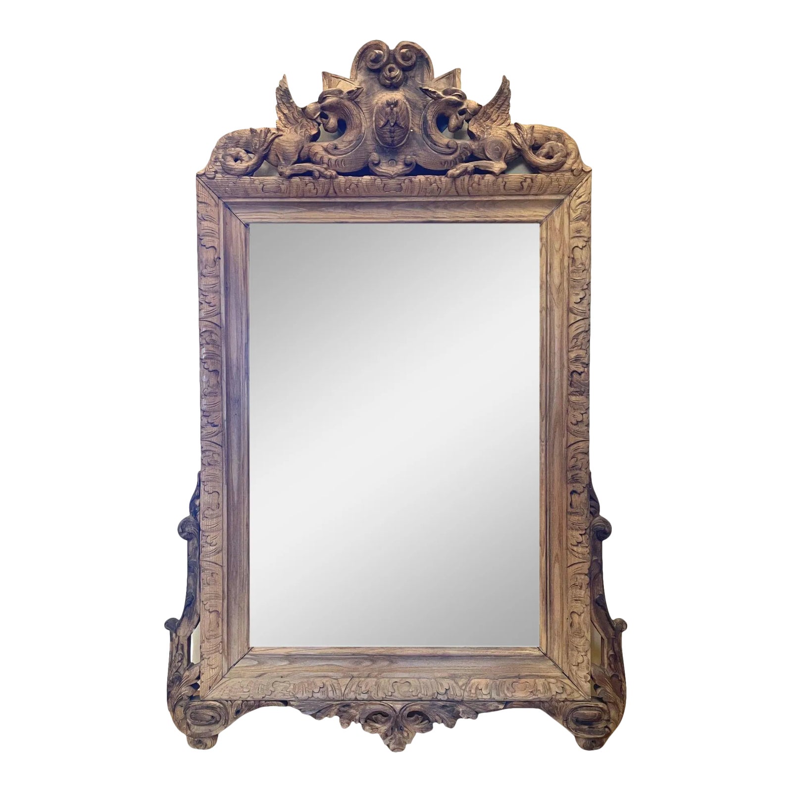 1960s Mythological Chimera Wall Mirror | Chairish
