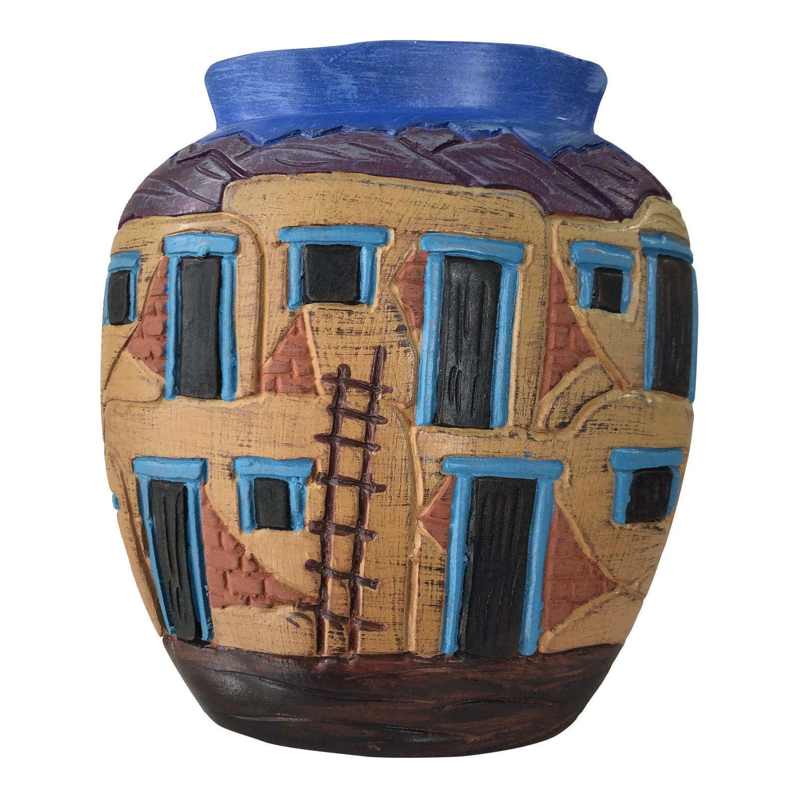 Early 21st Century Ledezma Pottery Mexican Ceramic Vase | Chairish