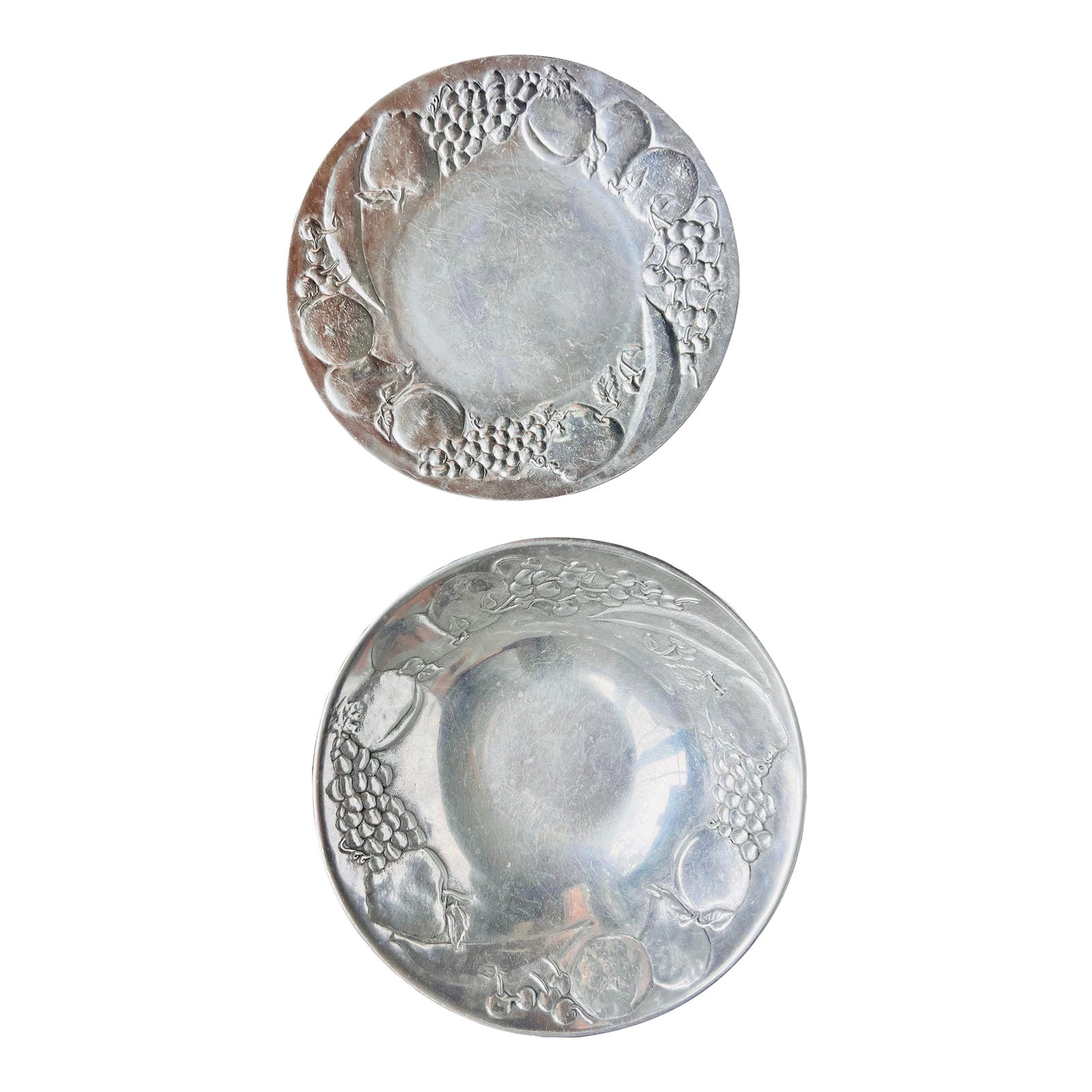 1990s Wilton Armetale Platter and Bowl Set- 2 Pieces | Chairish