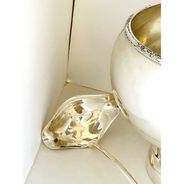 Vintage 1940s Footed Silver Plate Bowl Champagne Tub Cooler Centerpiece ...