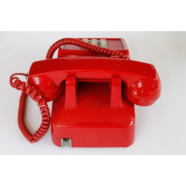 1980s Red Hotline Push Button Telephone | Chairish