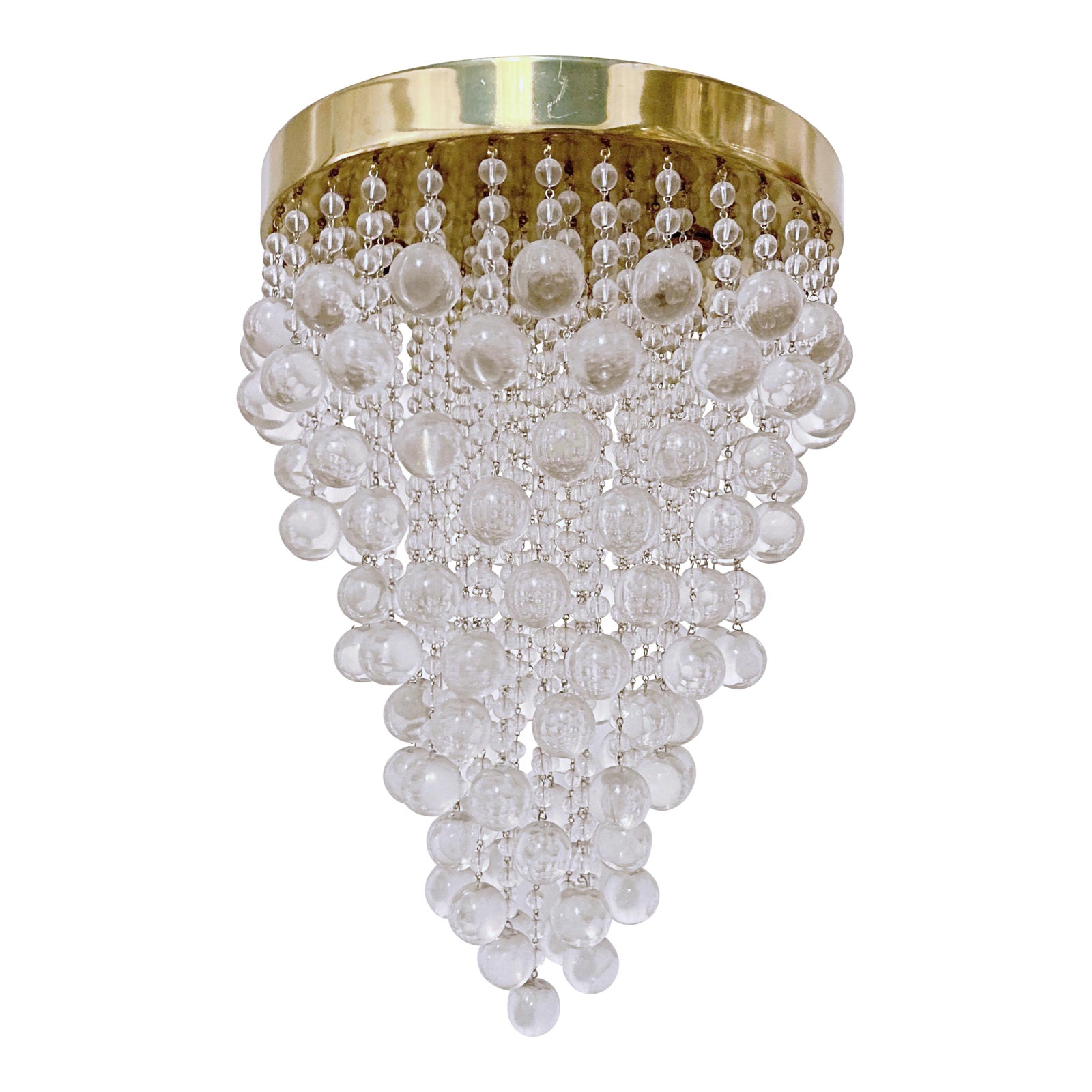 Mid- Century Rainfall Chandelier | Chairish