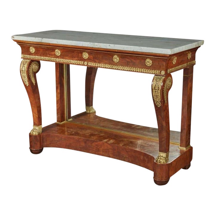 Antique Russian Empire Ormolu-Mounted Mahogany Console Table, Circa ...