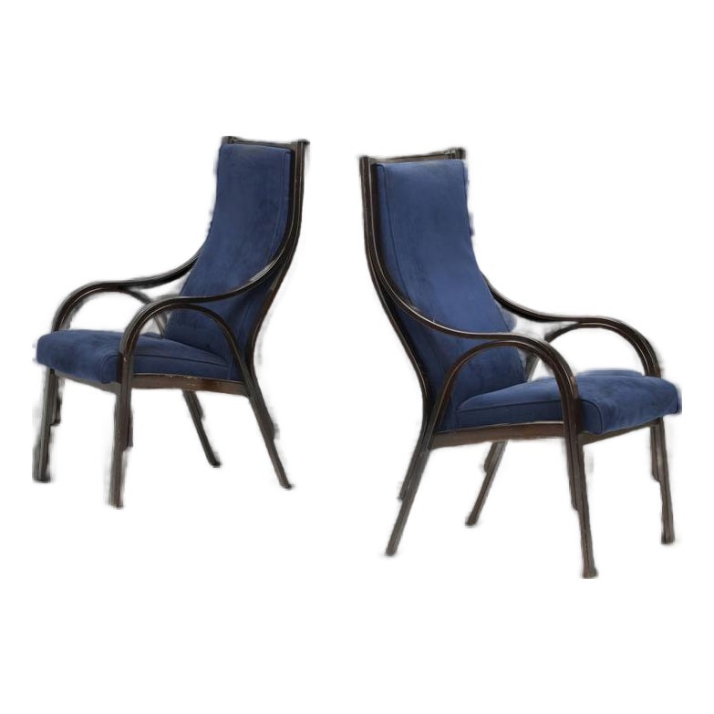 1950s Pair of Cavour Chairs Attributed to Vittorio Gregotti | Chairish