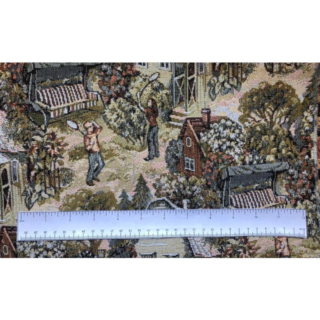 Country Life Upholstery Drapery Tapestry Toile Heavy Weight Fabric- 1 ...