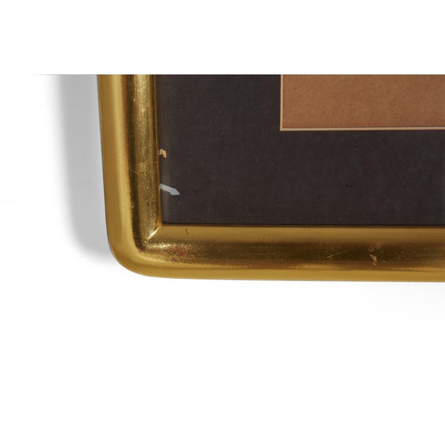 Set of 8 Black and Gilt Curved Corner Gallery Frames | Chairish