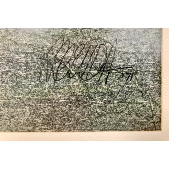 1970s Richard Russell Benda Mixed Media Landscape Painting, Framed ...