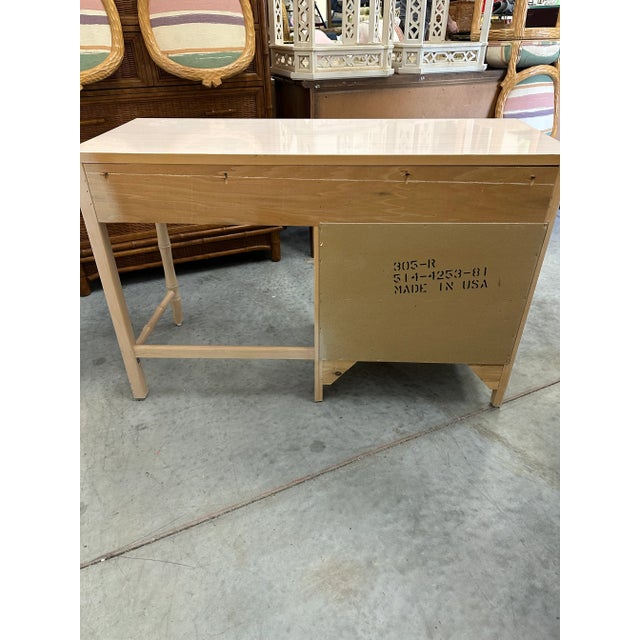 Mid 20th Century Vintage Broyhill Faux Bamboo Desk Chairish