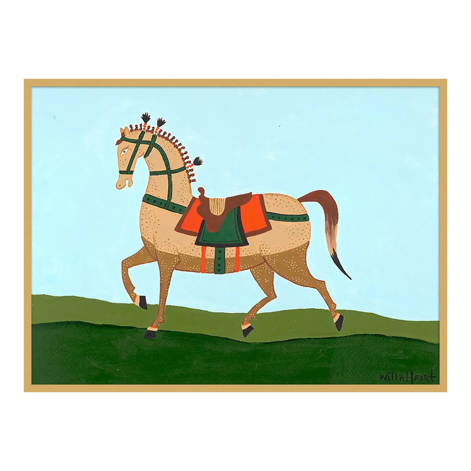 Augustus Bergamot by Willa Heart in Gold Frame, Large Art Print | Chairish