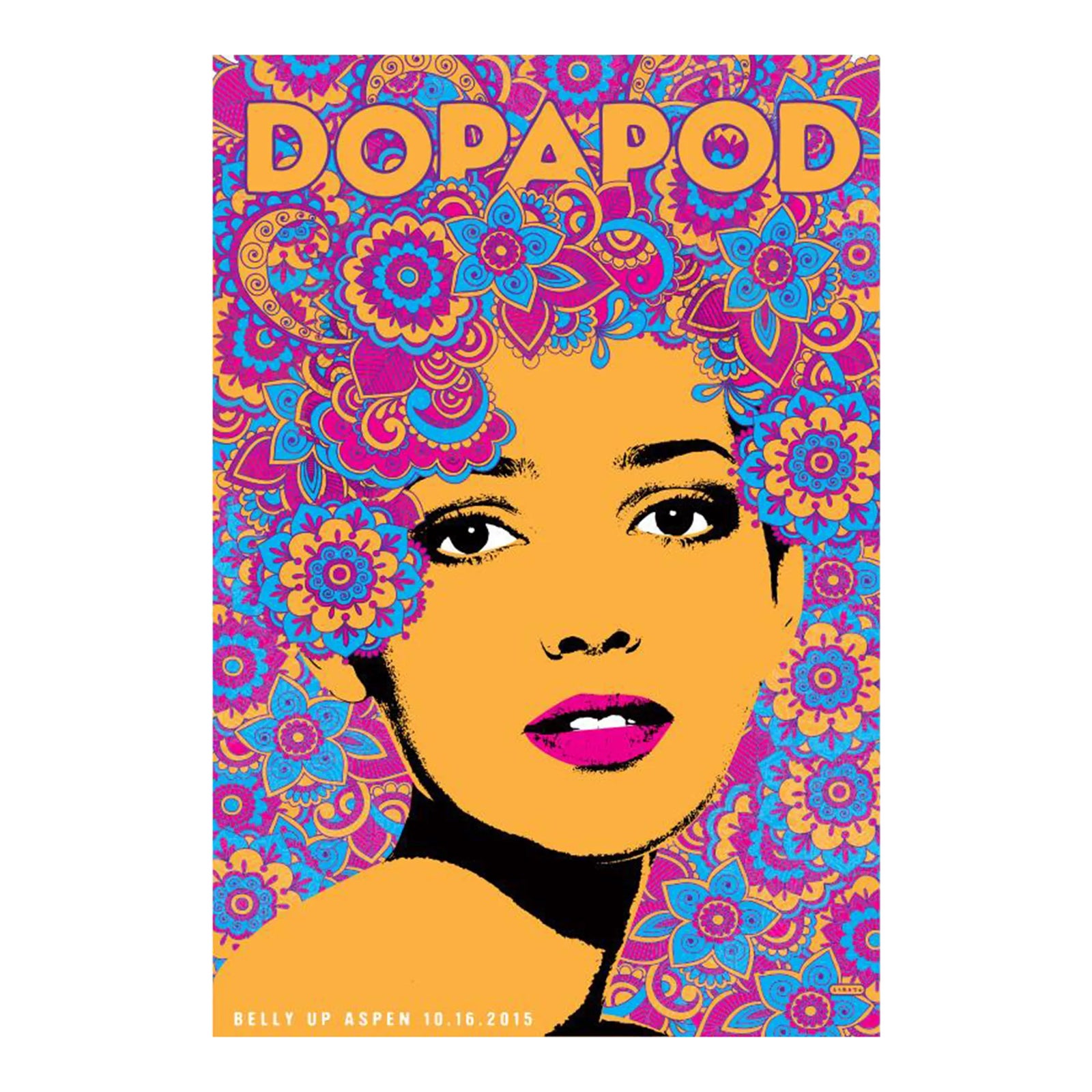 2015 American Concert Poster - Dopapod, Scrojo (Belly Up) | Chairish