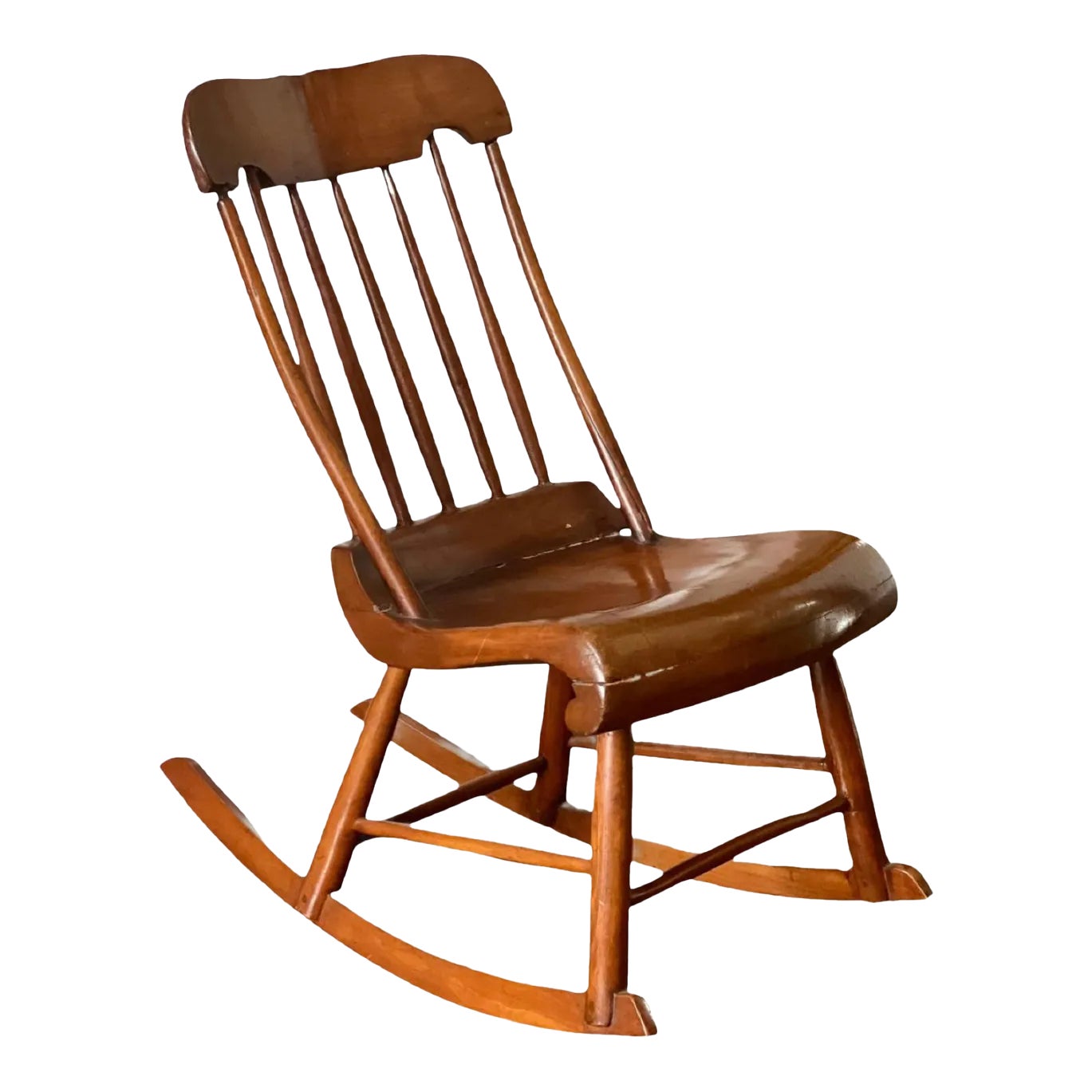 American 18th Century Handcrafted Child's Boston Rocker | Chairish