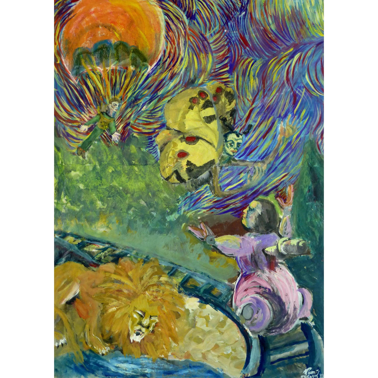 Colorful Surrealist Dreamscape | Chairish