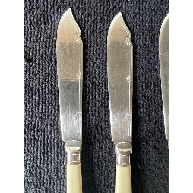 Antique English Sheffield Fish Knife and Fork Set- 12 Pieces | Chairish