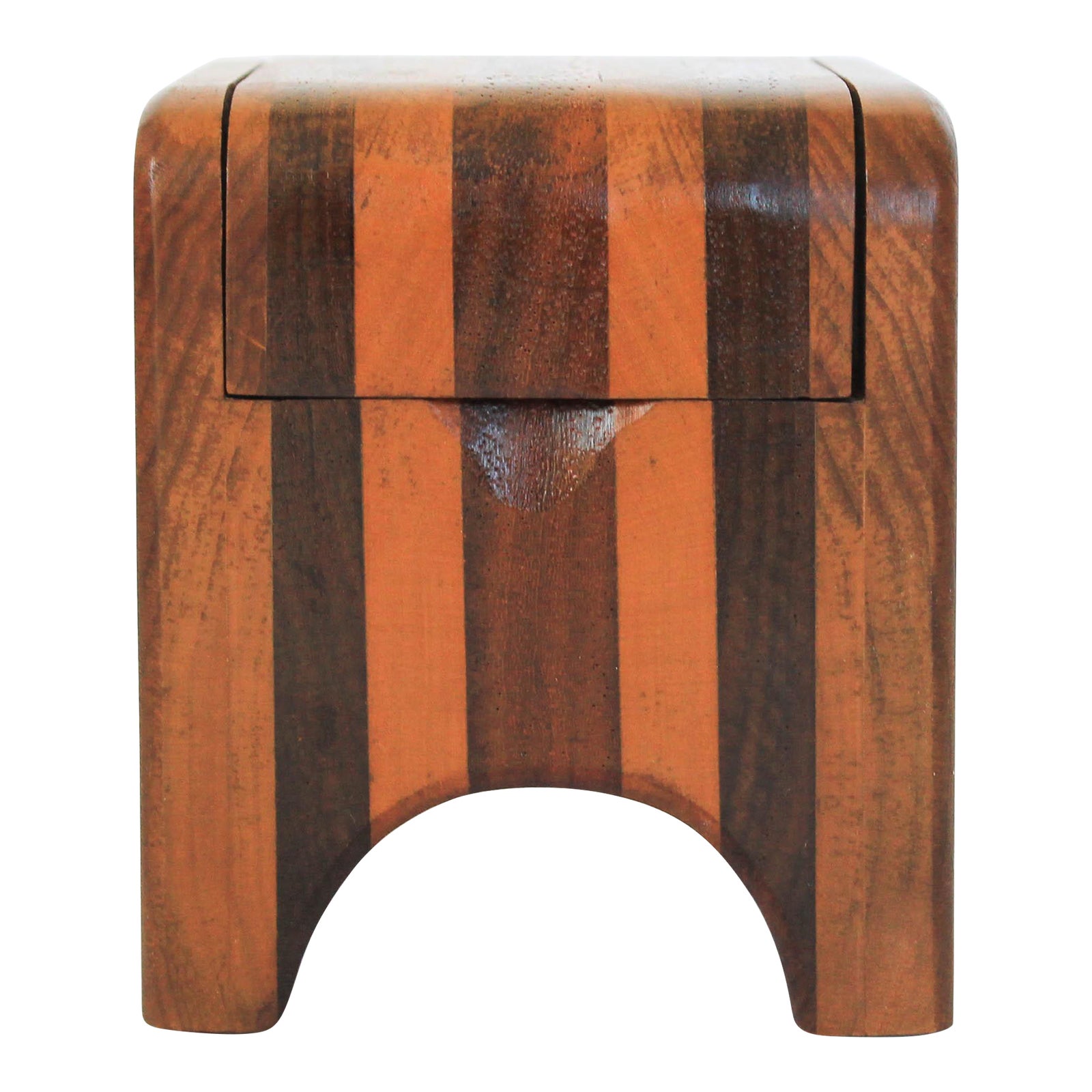 Vintage Hand Crafted Wood Trinket Box by Gary Weber | Chairish