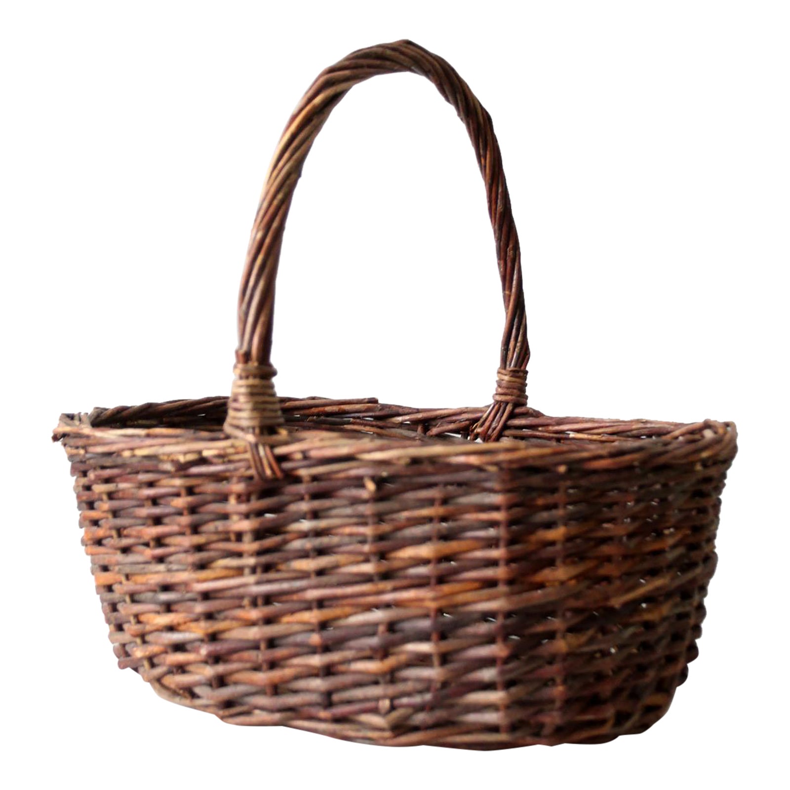 Vintage Wicker Basket | Chairish