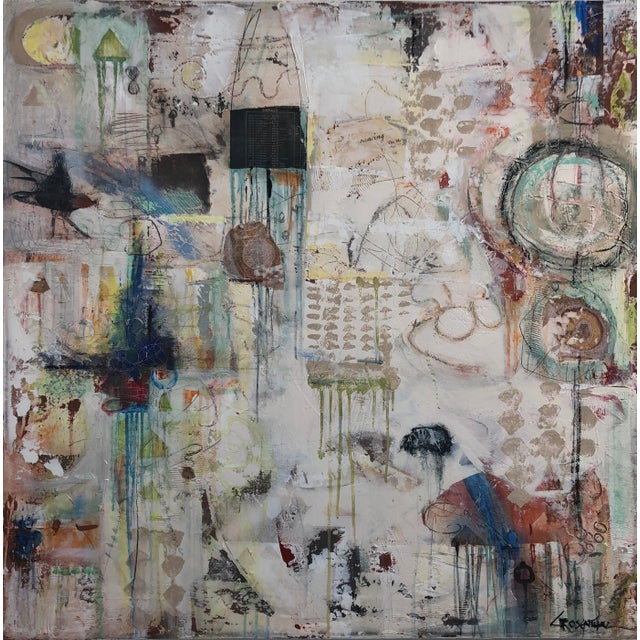 "Seducing the Formless" Contemporary Original Abstract Mixed-Media ...