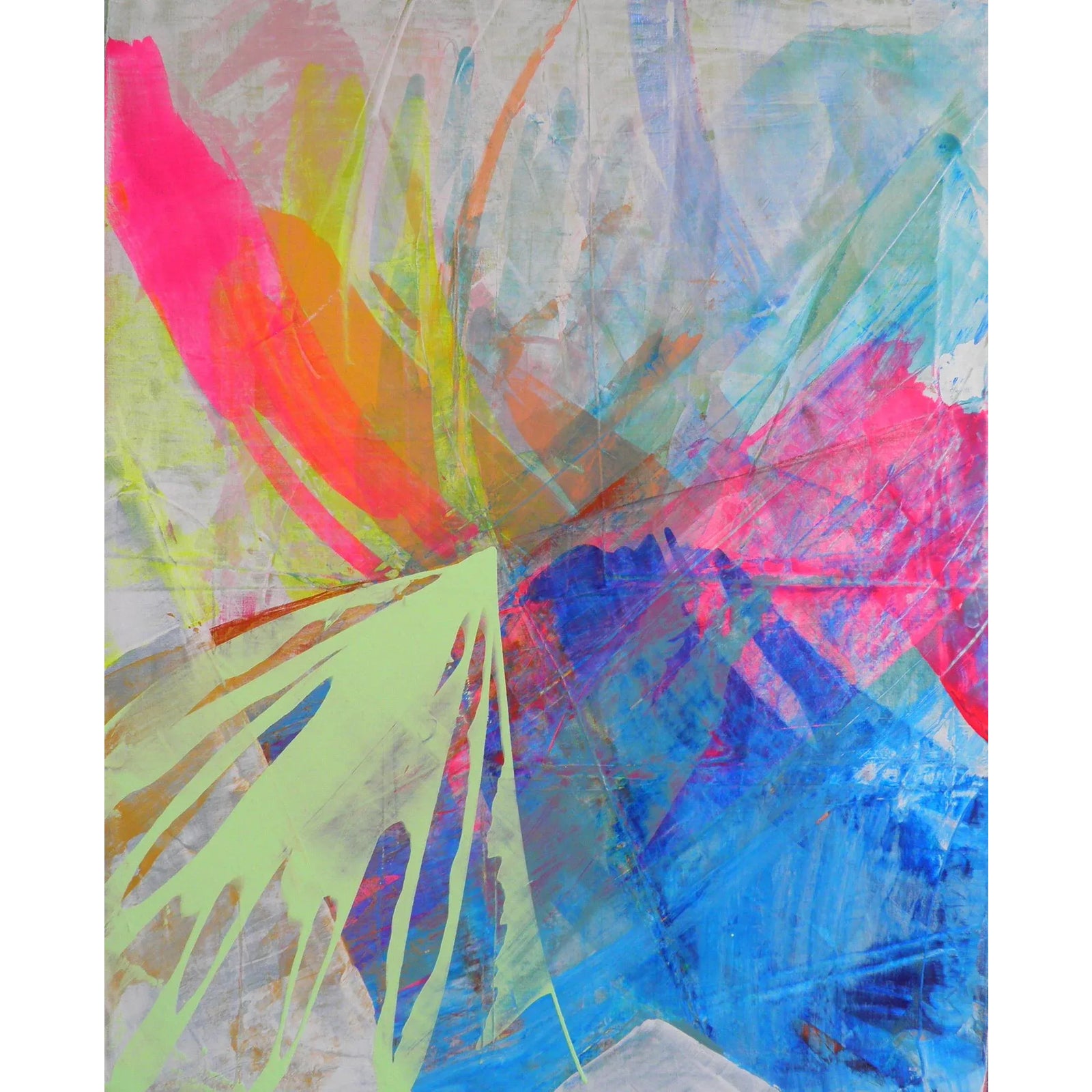 "Splash" Contemporary Original Abstract Whimsical Painting by Cathe ...