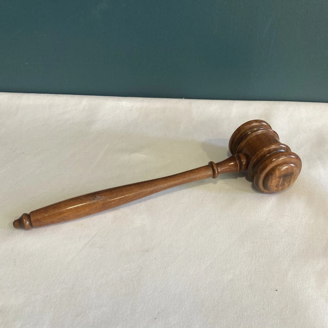 Vintage Solid Wood Gavel | Chairish