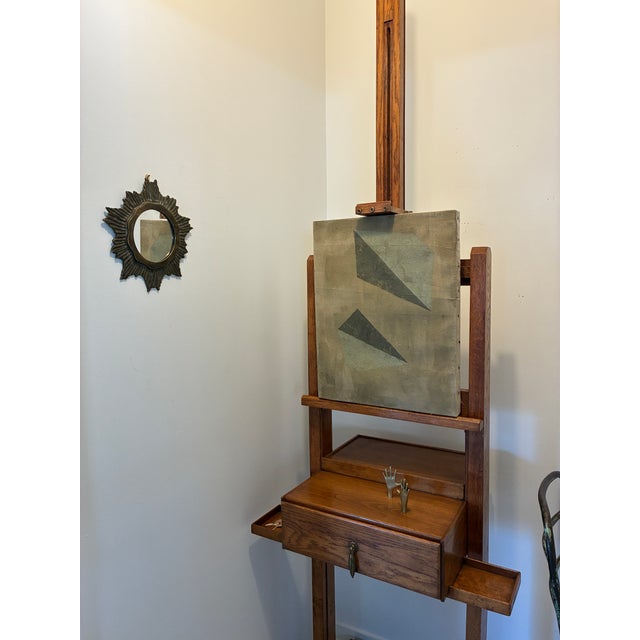 Solid Bronze Sunburst Wall Mirror, Paris | Chairish