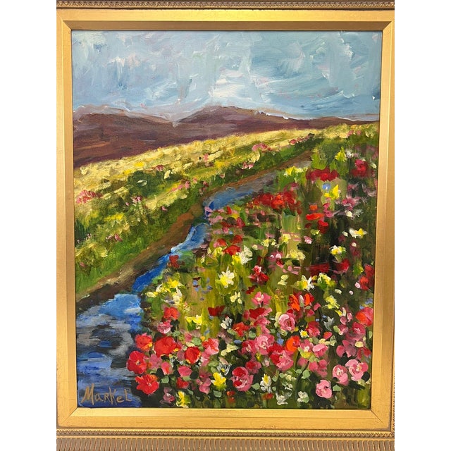 1970s Vintage Mid Century Modern Abstract Impressionist Signed Canvas ...