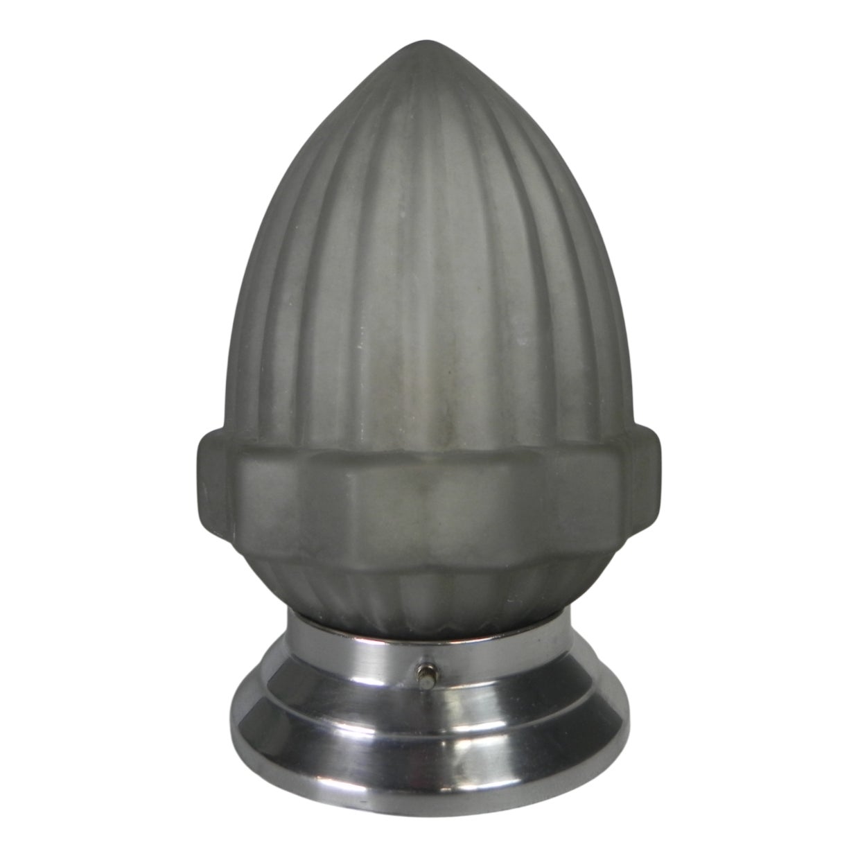 Art Deco Ceiling Lamp with Frosted Glass Shade, 1930s | Chairish