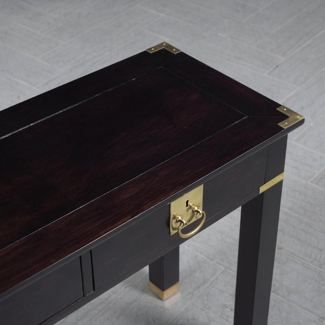 Vintage White Oak Console Table: Timeless Elegance & Craftsmanship ...