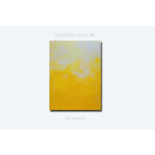 "Modern Yellow" Minimalist Original Abstract Acrylic Painting by KR ...