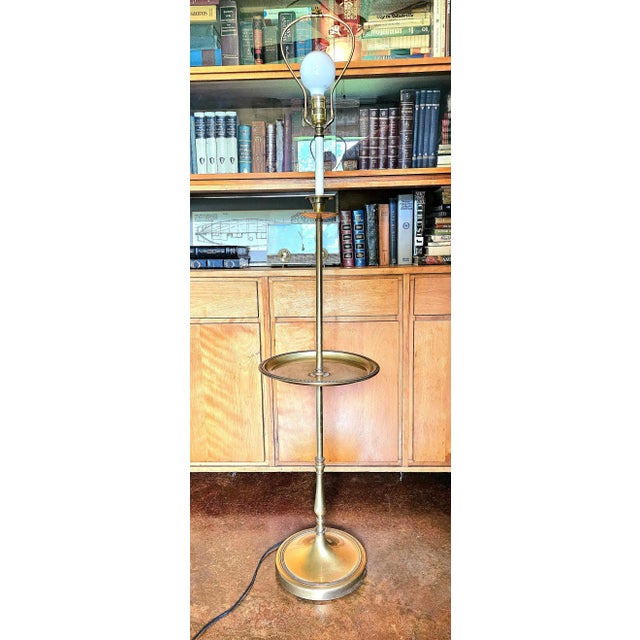 1960s Frederick Cooper Brass Table Floor Lamp | Chairish